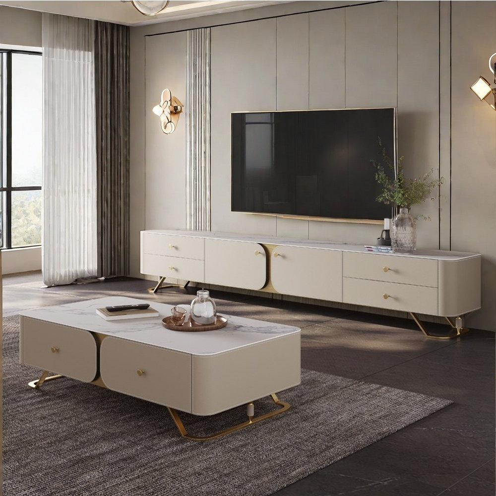 Finaewg Modern style TV stand and coffee table - Wayfair Canada