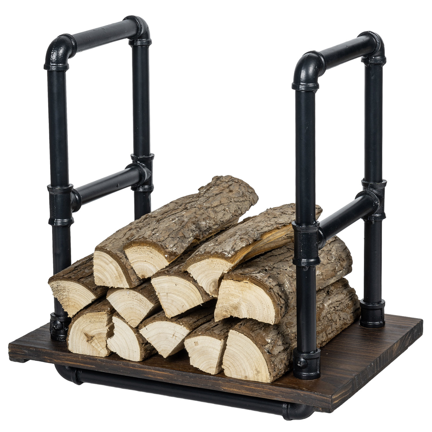 Williston Forge Jeffre Modern Industrial Indoor Firewood Holder Log ...