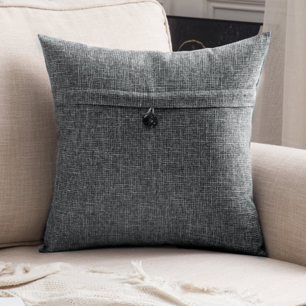 WARISI Vinatage One Button Pillow Covers Throw Pillow | Wayfair
