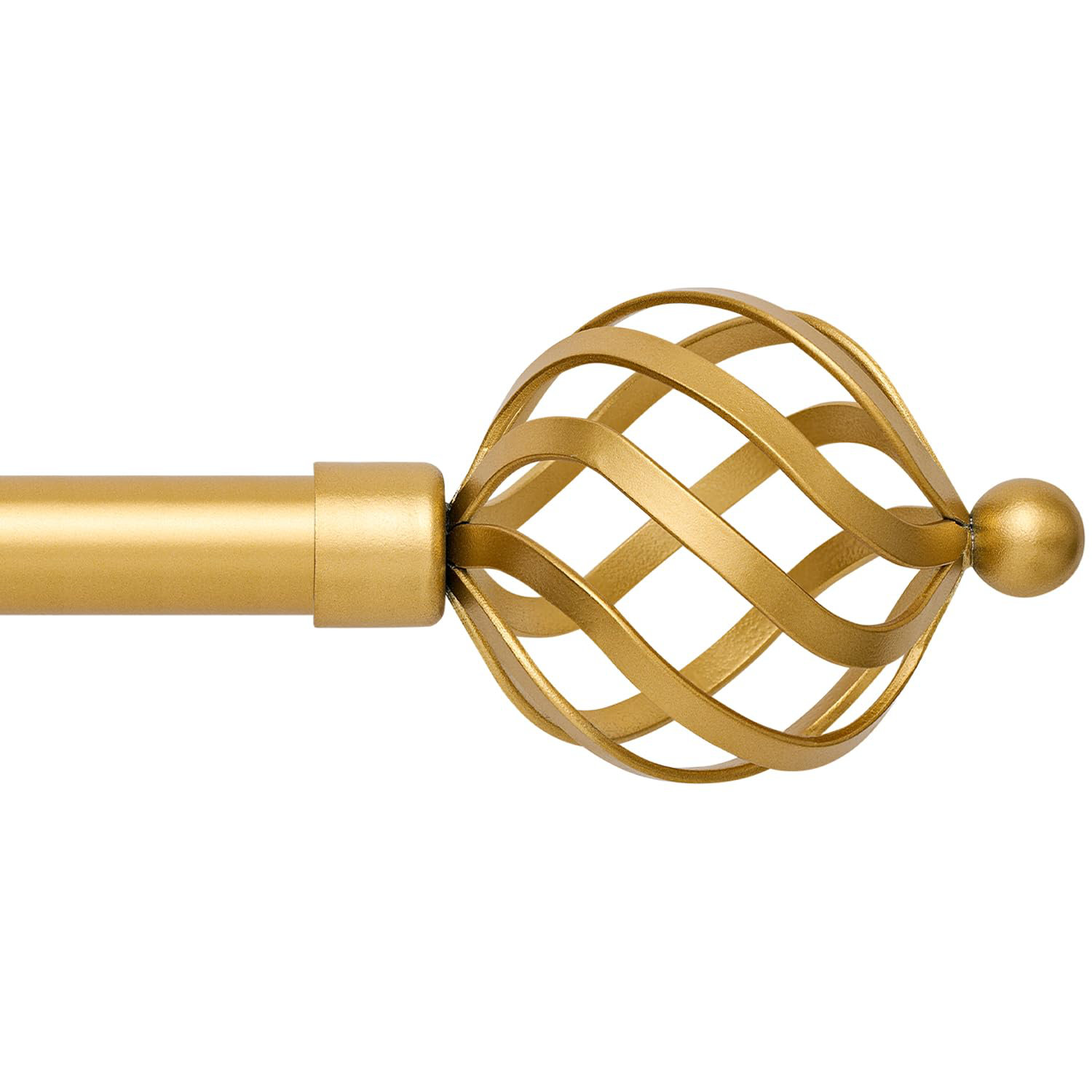 House of Hampton® 3/4 Inch Curtain Rod Single Drapery Rod 30 To 126 ...