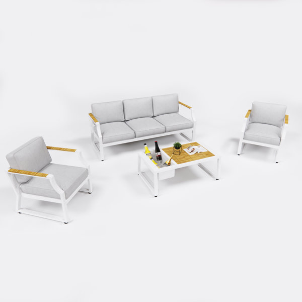 Red Barrel Studio® 5 - Person Seating Group with Cushions | Wayfair