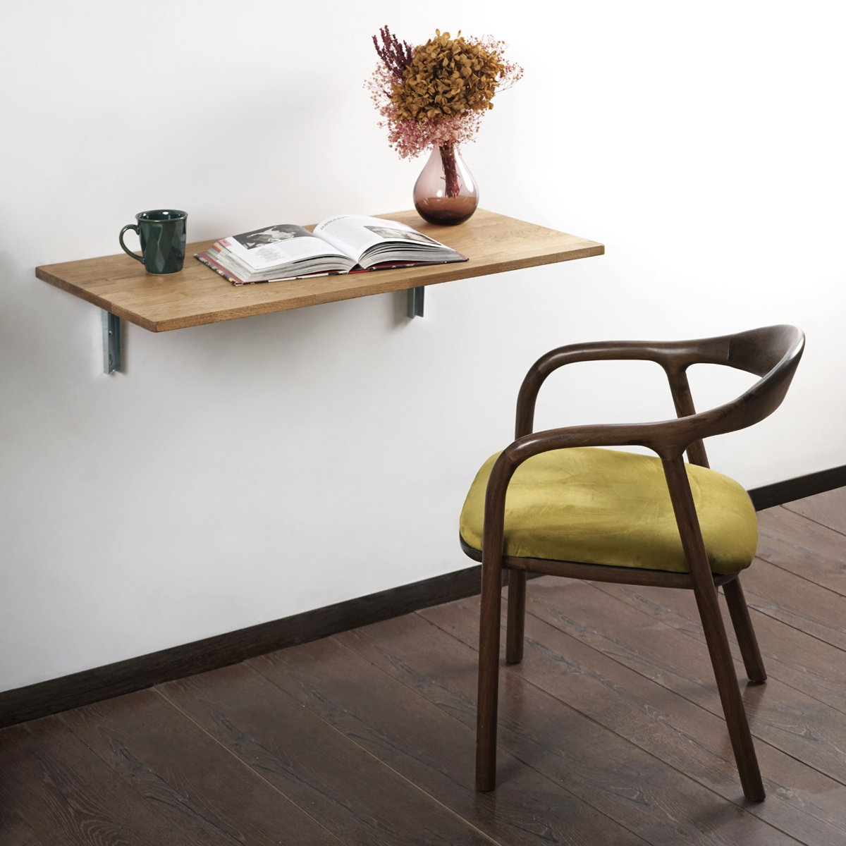 UPP Ultimate Premium Products Space Saving Fold Down Wall Mount Desk ...