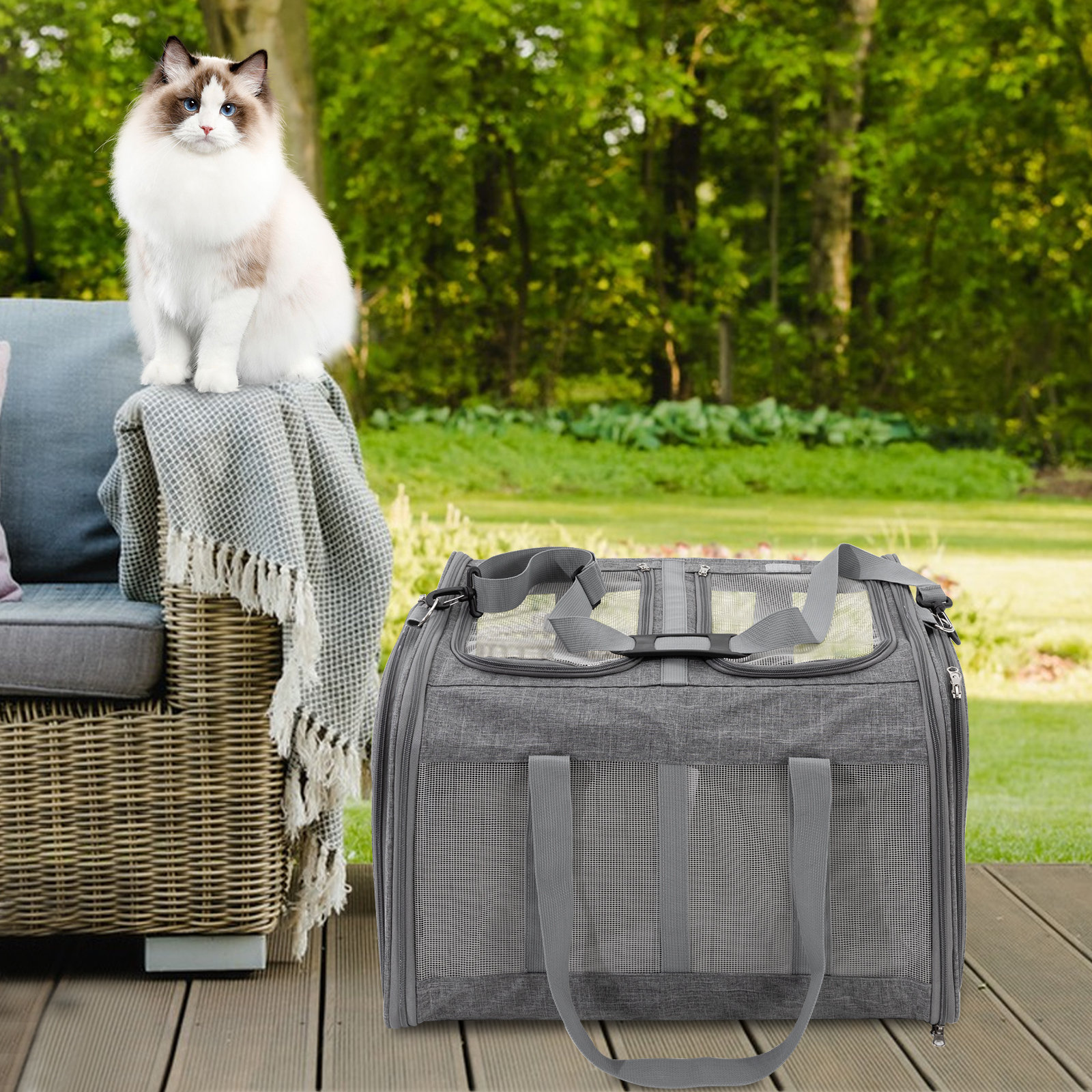 Tucker Murphy Pet™ Expandable Large Pet Carrier - Wayfair Canada
