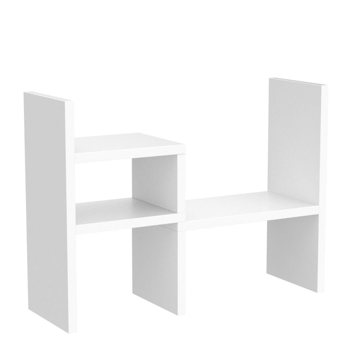 Latitude Run® Desktop Organizer Office Storage Rack Adjustable Wood ...