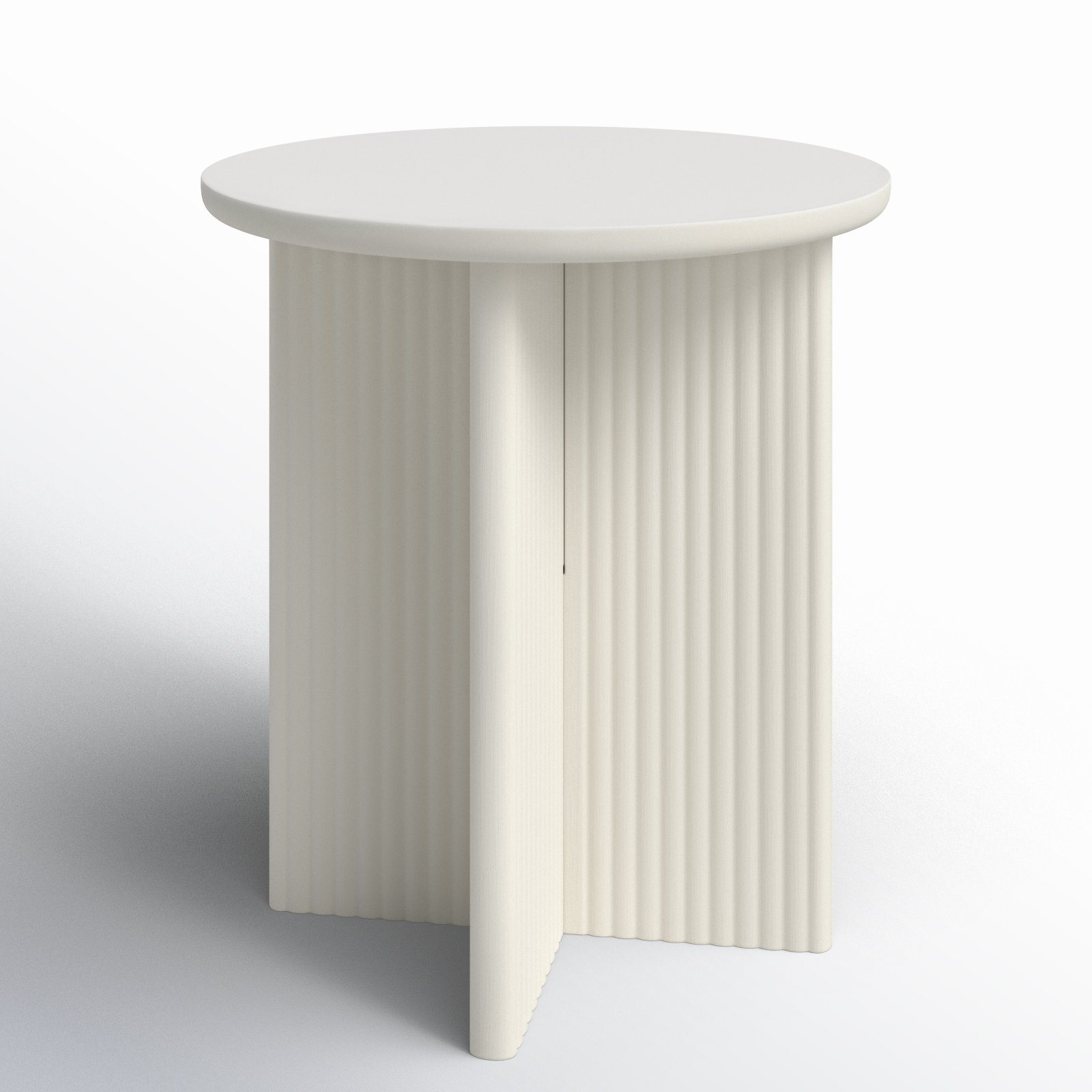 AllModern Cervos Fluted End Table | Wayfair