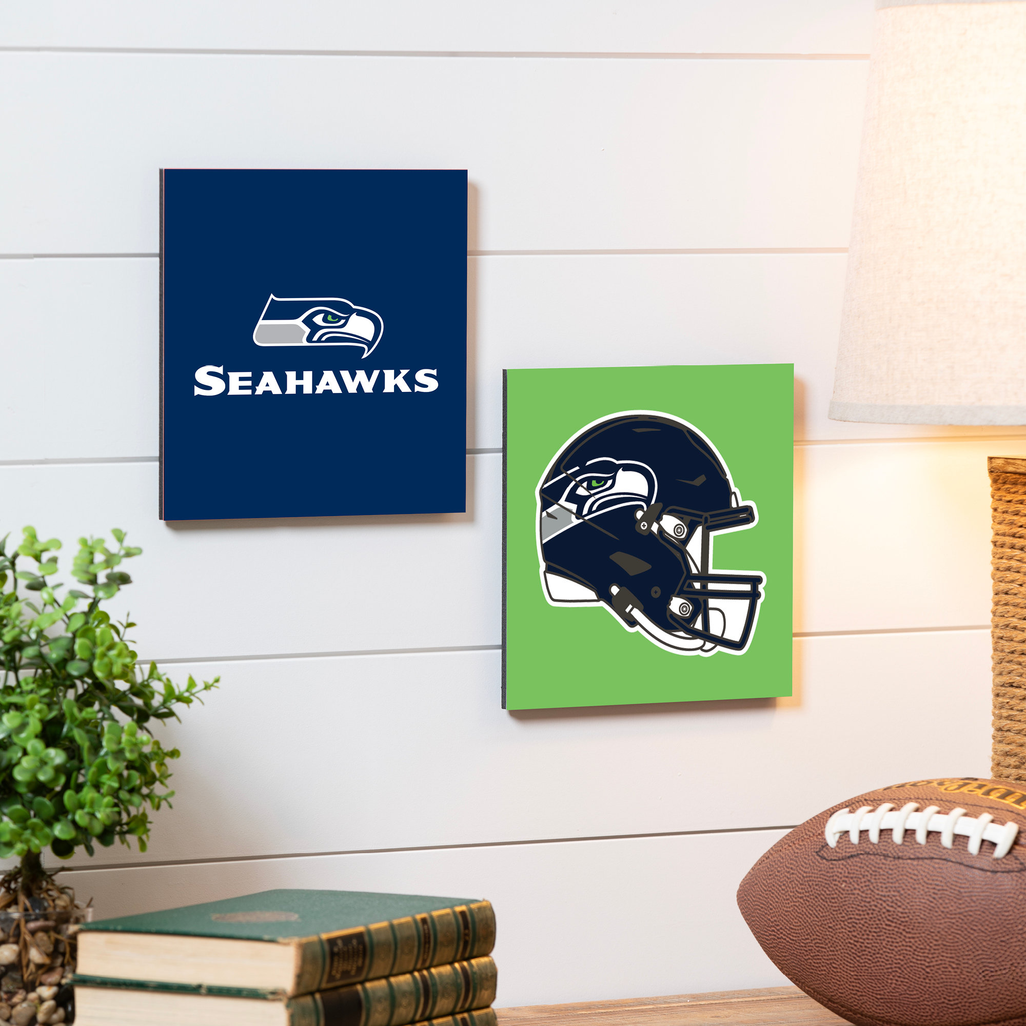 Evergreen Enterprises, Inc Seattle Seahawks - 2 Piece No Frame Print ...
