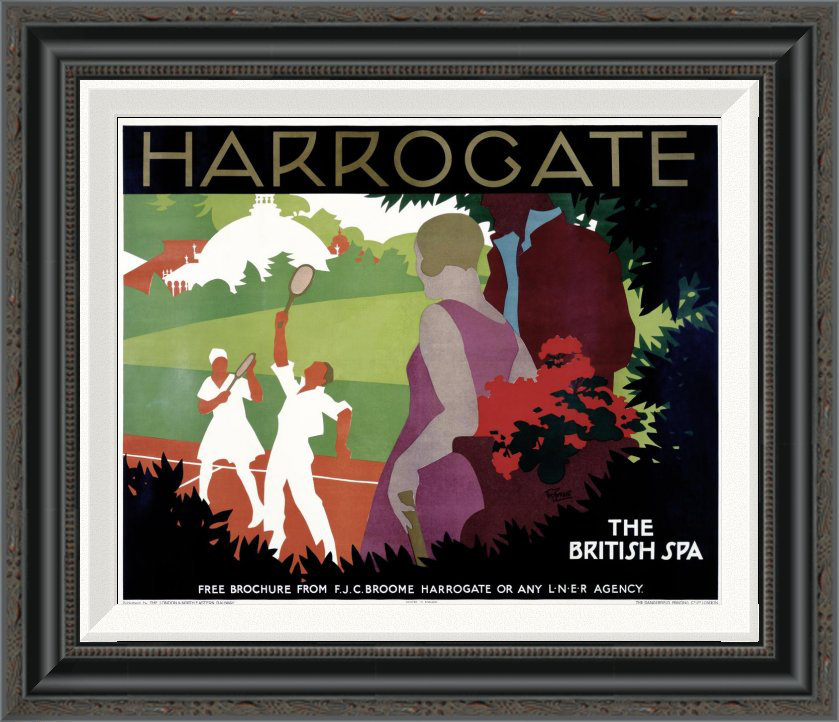 Global Gallery 'Harrogate' by Tom Purvis Framed Vintage Advertisement ...