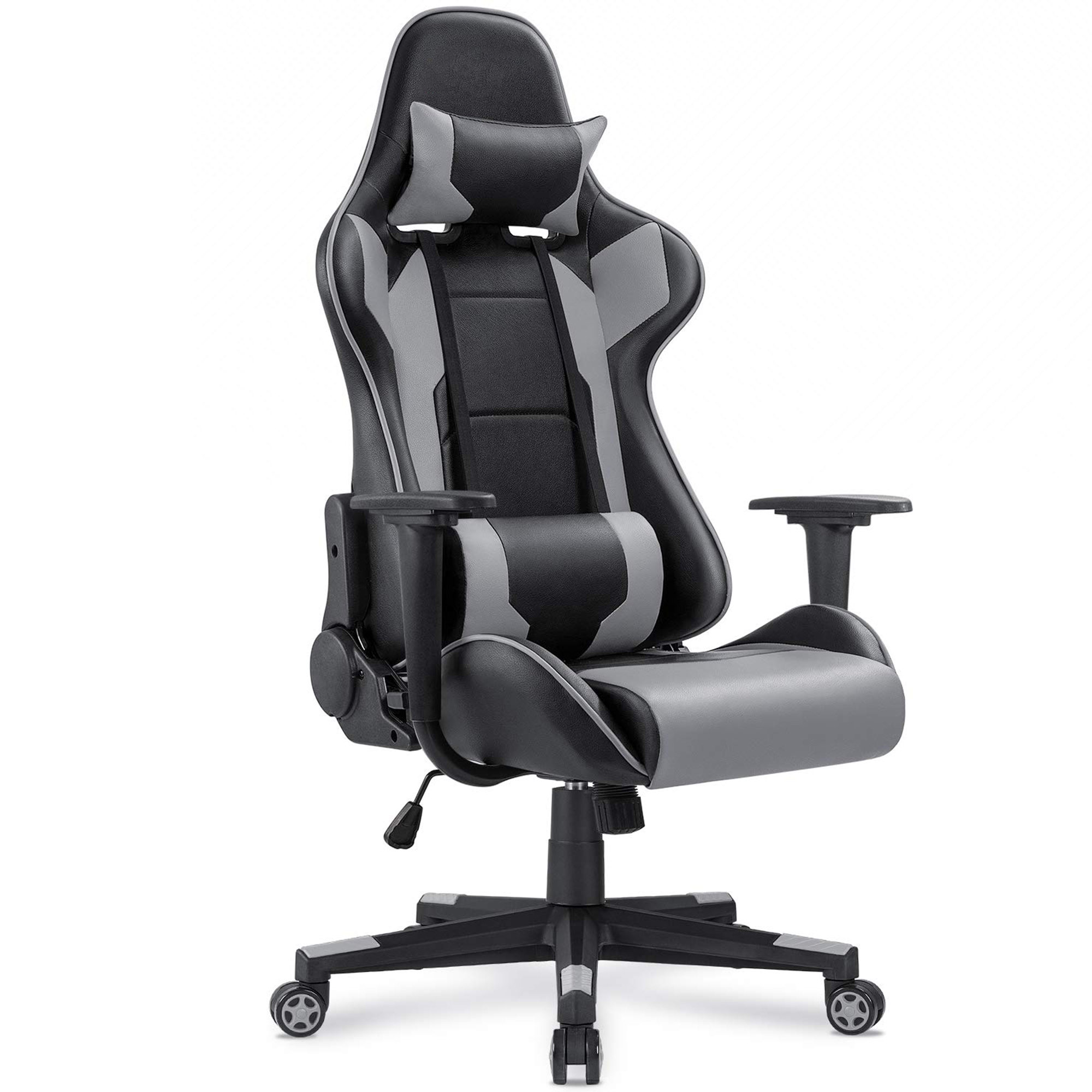 Canora Grey Adjustable Reclining Faux Leather Swiveling PC & Racing ...