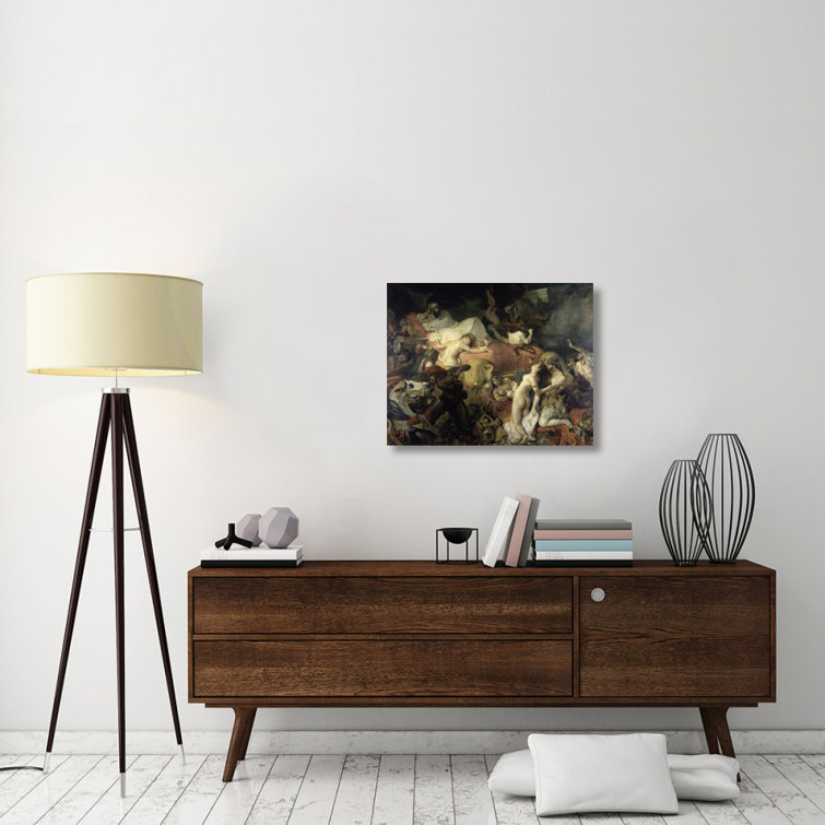 Vault W Artwork The Death Of Sardanapalus On Canvas by Eugene Delacroix ...