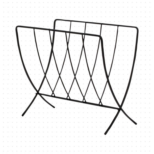 Mercer41 Metal Free Standing Magazine Rack & Reviews | Wayfair