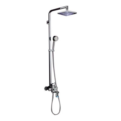 Juno Showers Juno Brass Finish LED Shower Set LED Shower Faucet and LED ...