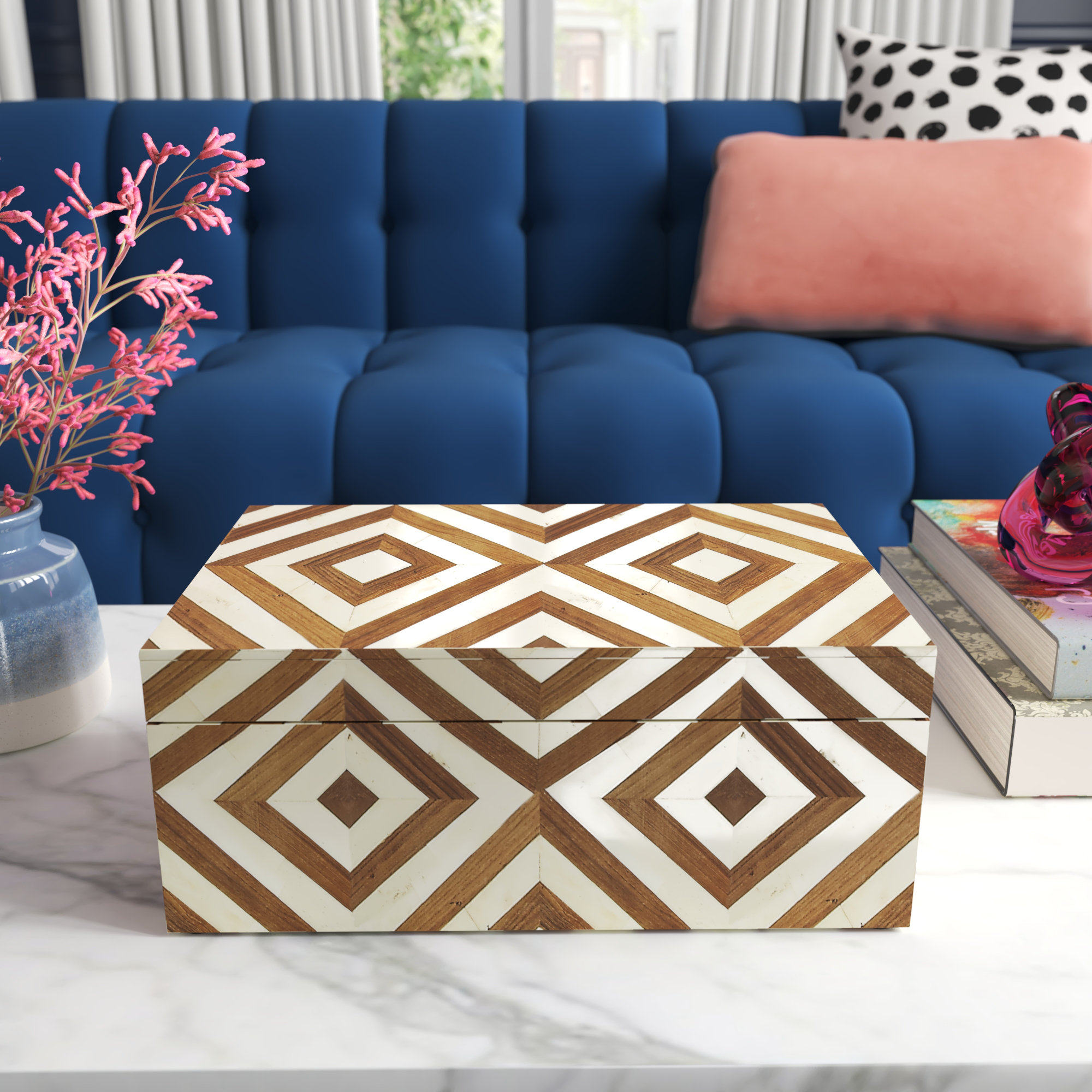Etta Avenue™ Cammy Wooden Decorative Box & Reviews | Wayfair