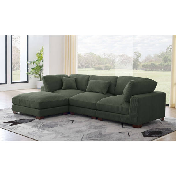 Latitude Run® Canapé modulaire rembourré 4 pièces Temica et ...