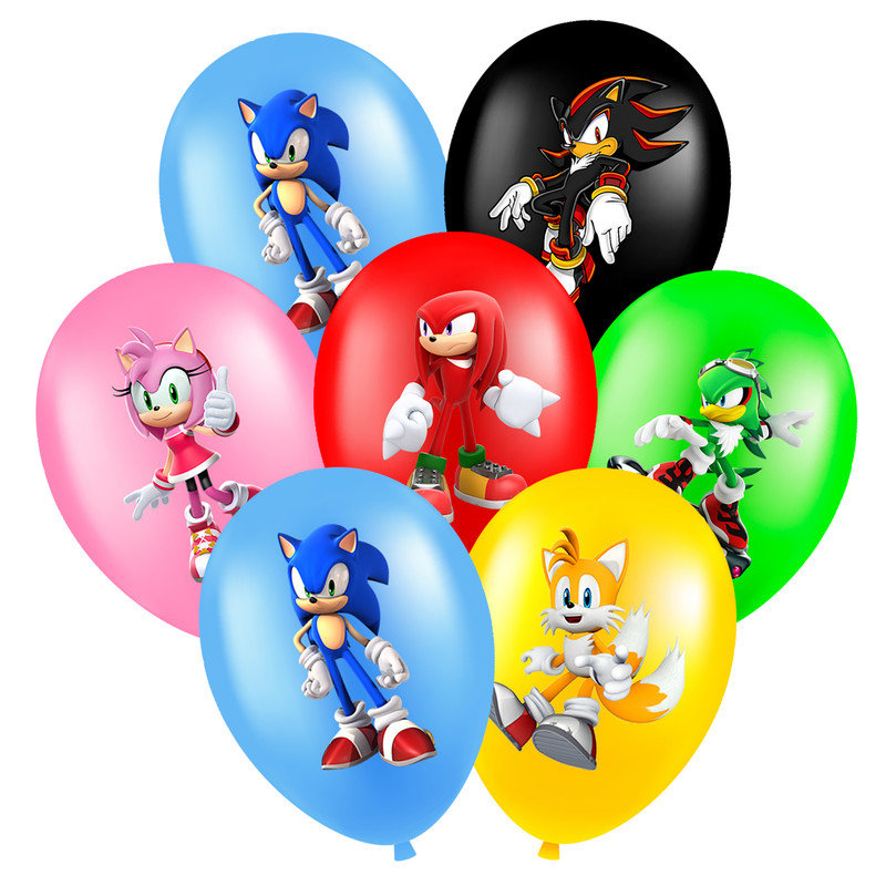 Wrought Studio™ Sonic Balloons, 30 Pcs Sonic Birthday Balloons for ...
