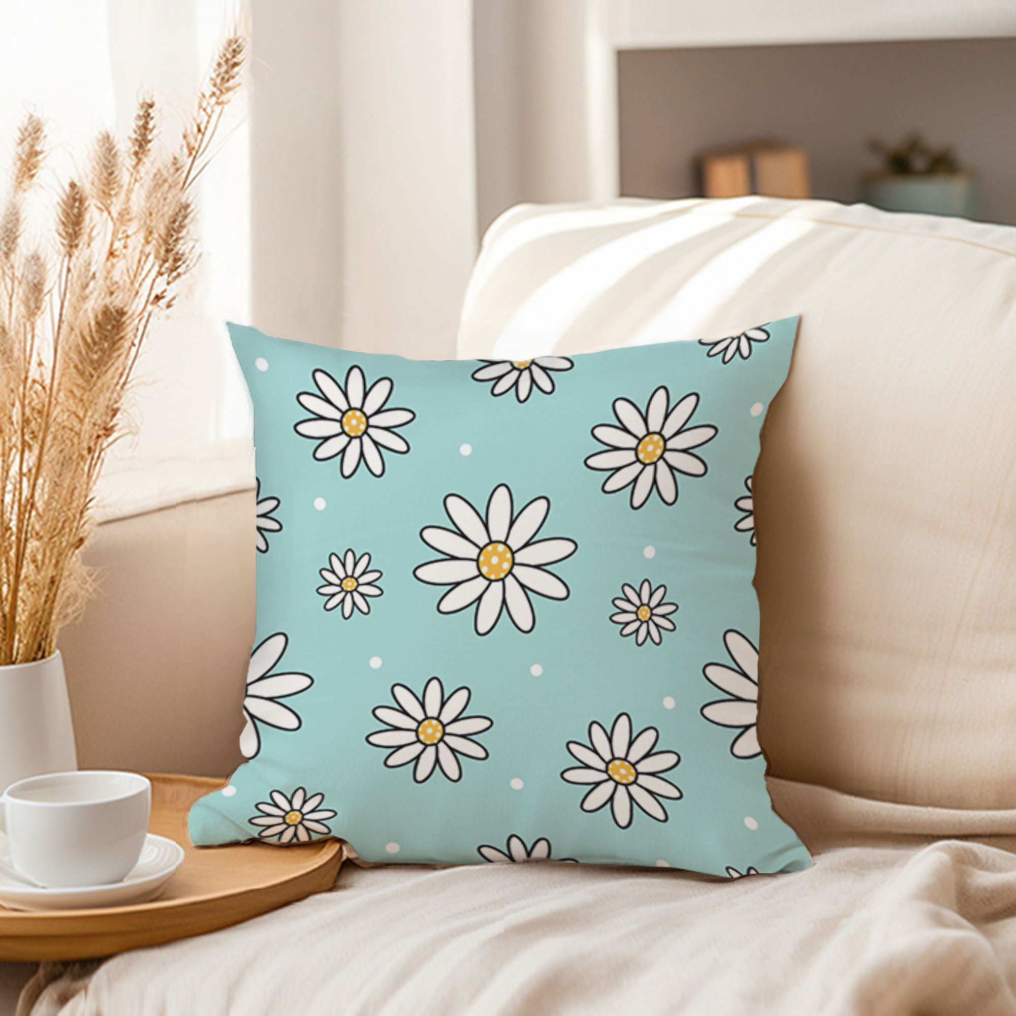 Ethan Taylor Floral Daisy Pattern I Modern Daisies | Wayfair