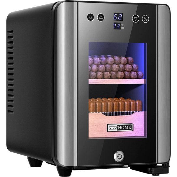 vivohome 8 L Electric Humidor For 80 Counts With Temperature Control ...