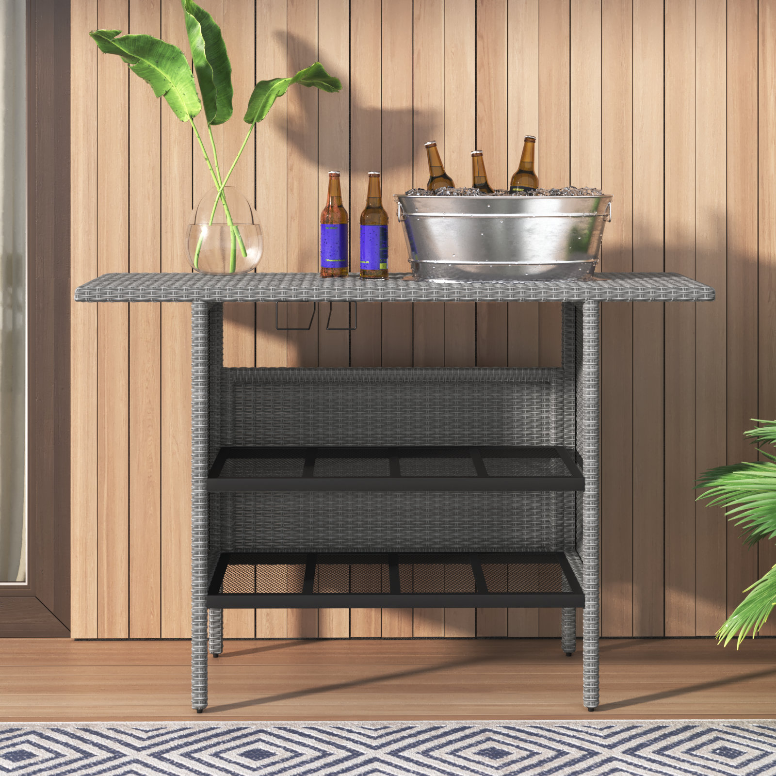 Wade Logan® Avik Outdoor Bar Table | Wayfair