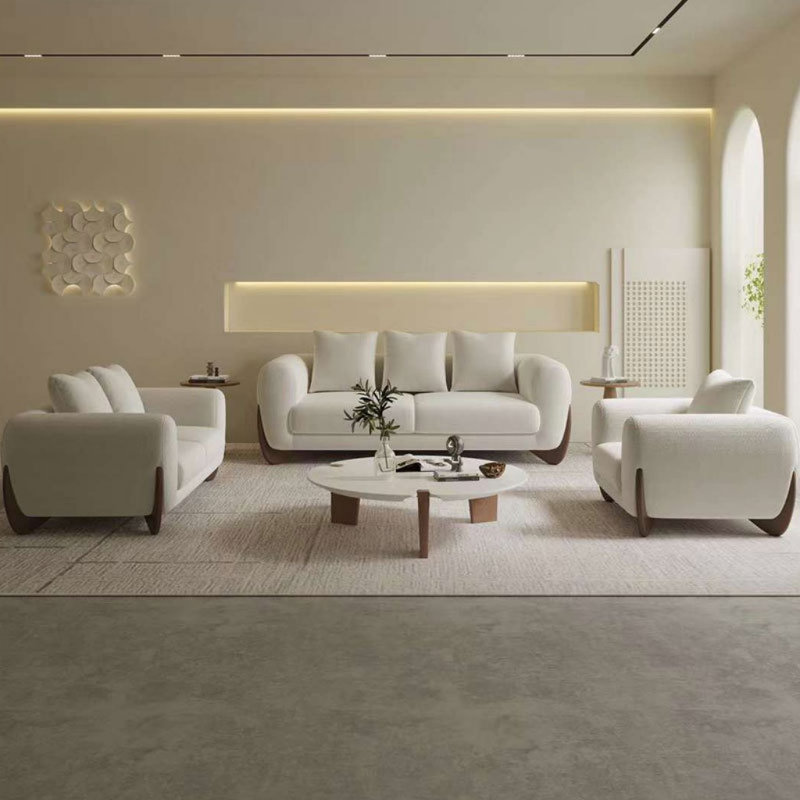 Danbenla design Simple Cream Style White Sofa Combination | Wayfair