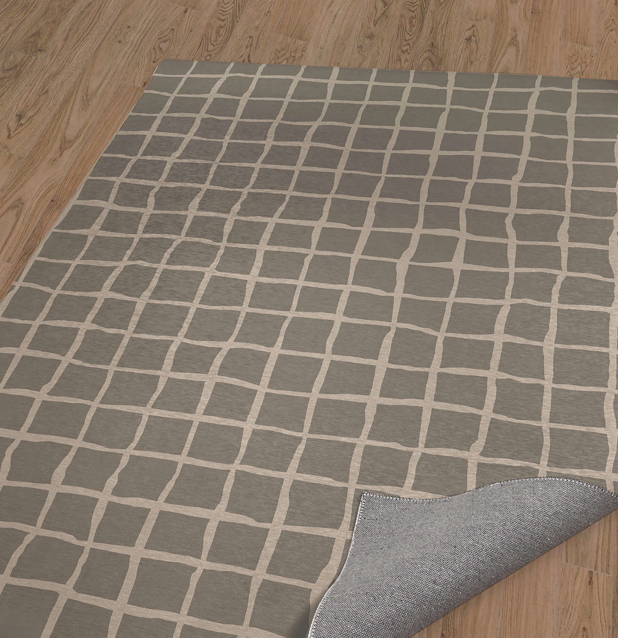 Ebern Designs Aleeah Geometric Taupe Area Rug | Wayfair