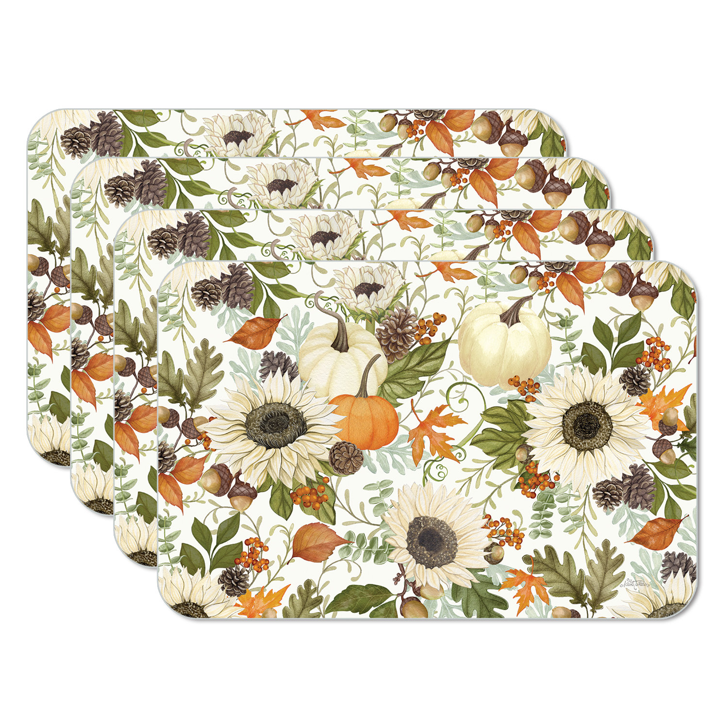 CounterArt Farmhouse Fall Reversible Easy Care Flexible Plastic ...