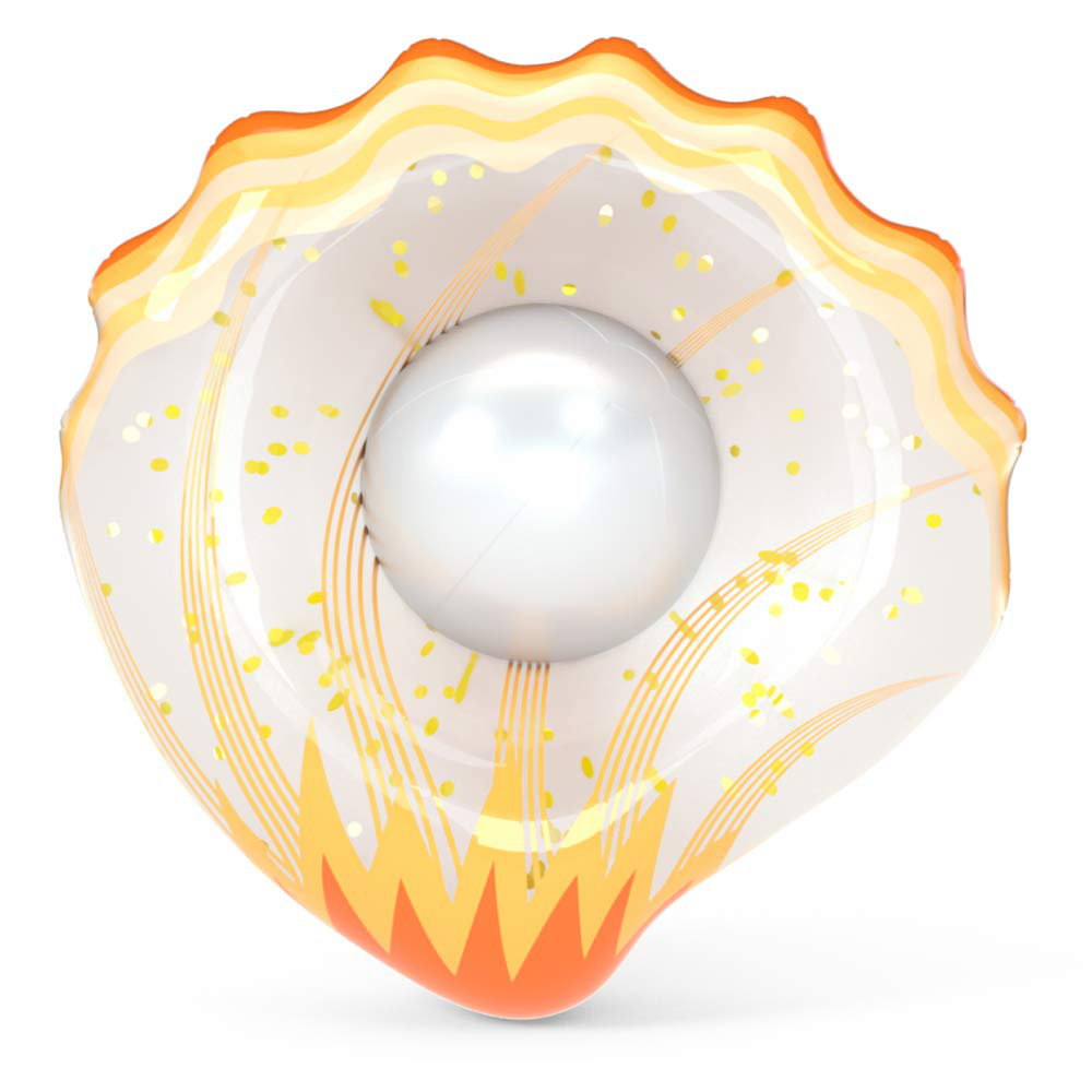 Zeki Shoggy Inflatable Seashell Pool Float Floatie With Ball Water Fun ...