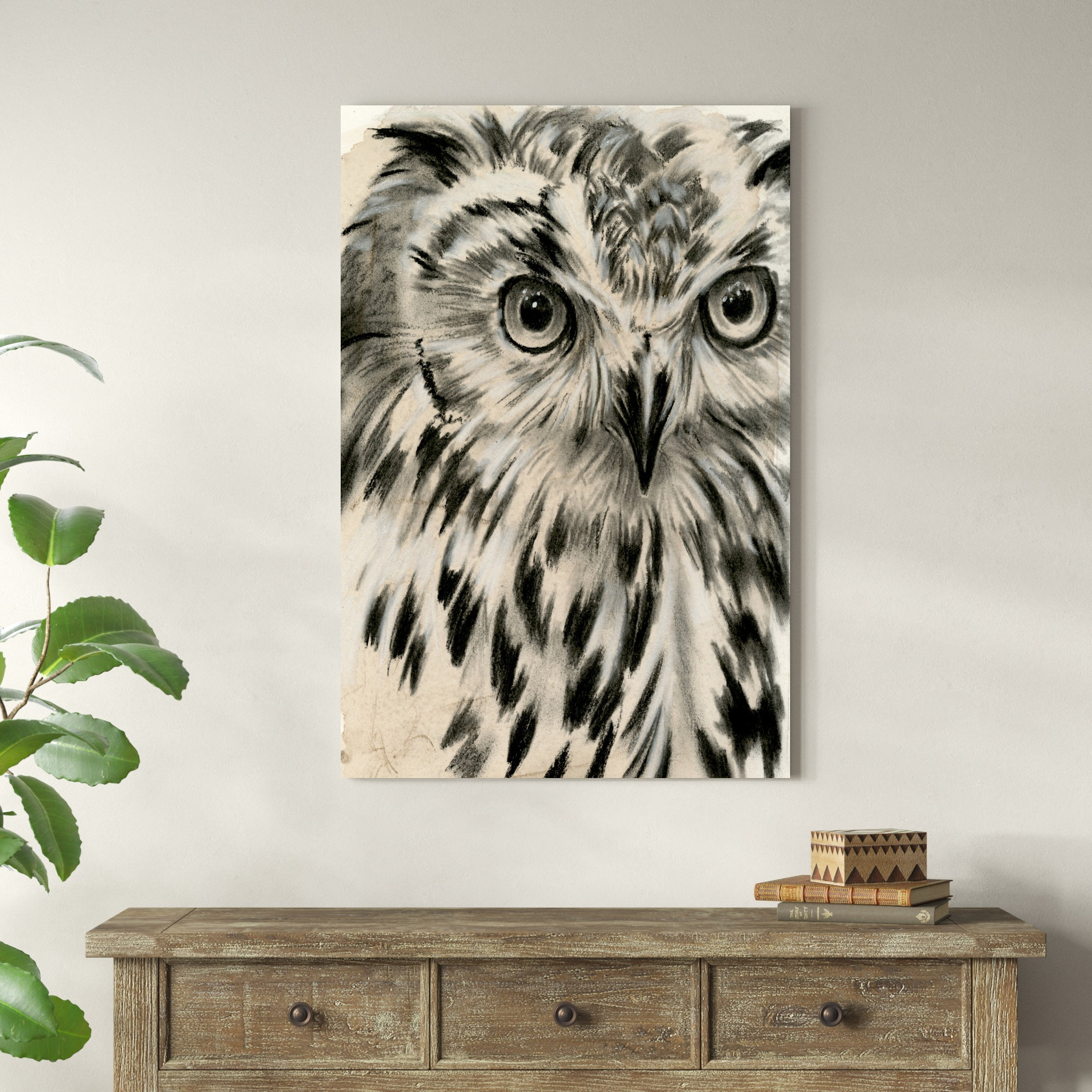 Loon Peak® Charcoal Owl I & Reviews | Wayfair