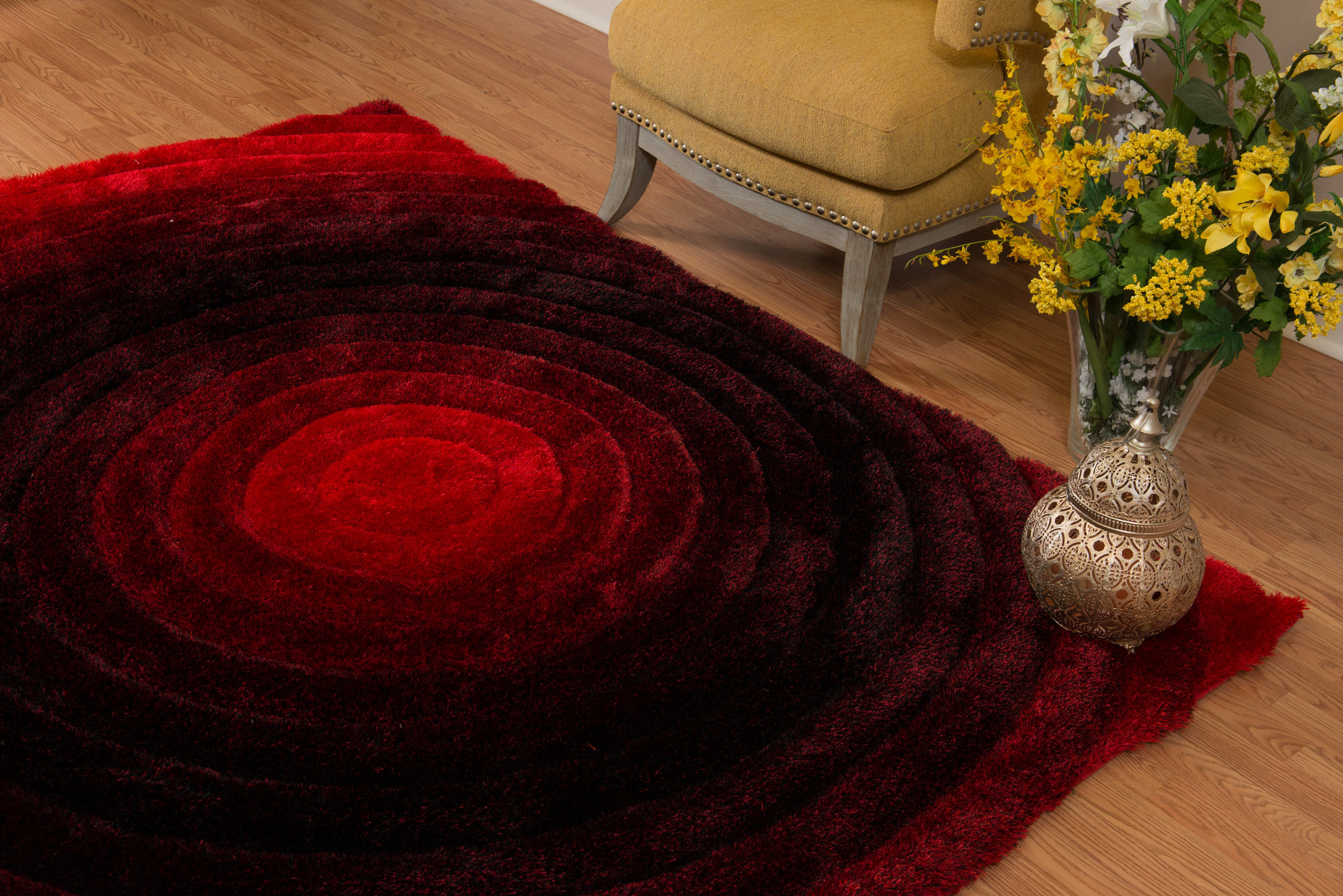 Wrought Studio Finesse Cyclic Burnt Red Oversize Rug 7''10" X 10''6 ...
