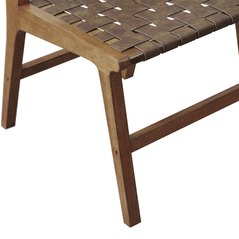 Red Barrel Studio Oslo Faux Leather Woven Dining Chairs & Reviews ...