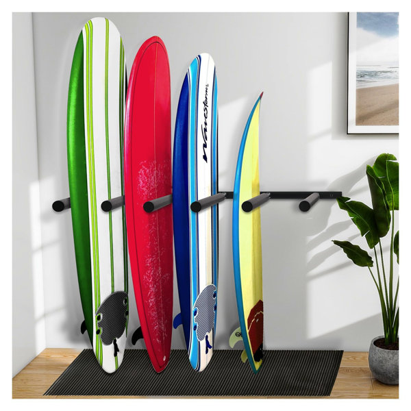 Arlmont & Co. Vertical Surfboard Rack – 6 Arms Paddleboard & Surfboard ...