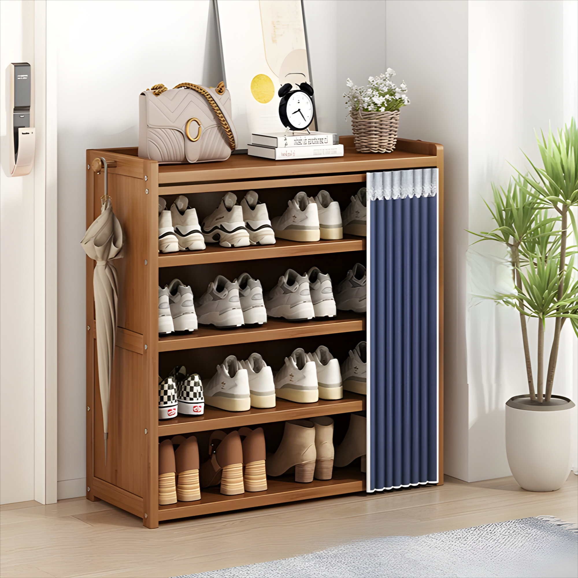 lingfan Multi Layer Bamboo Shoe Rack For Household Use, Simple And ...