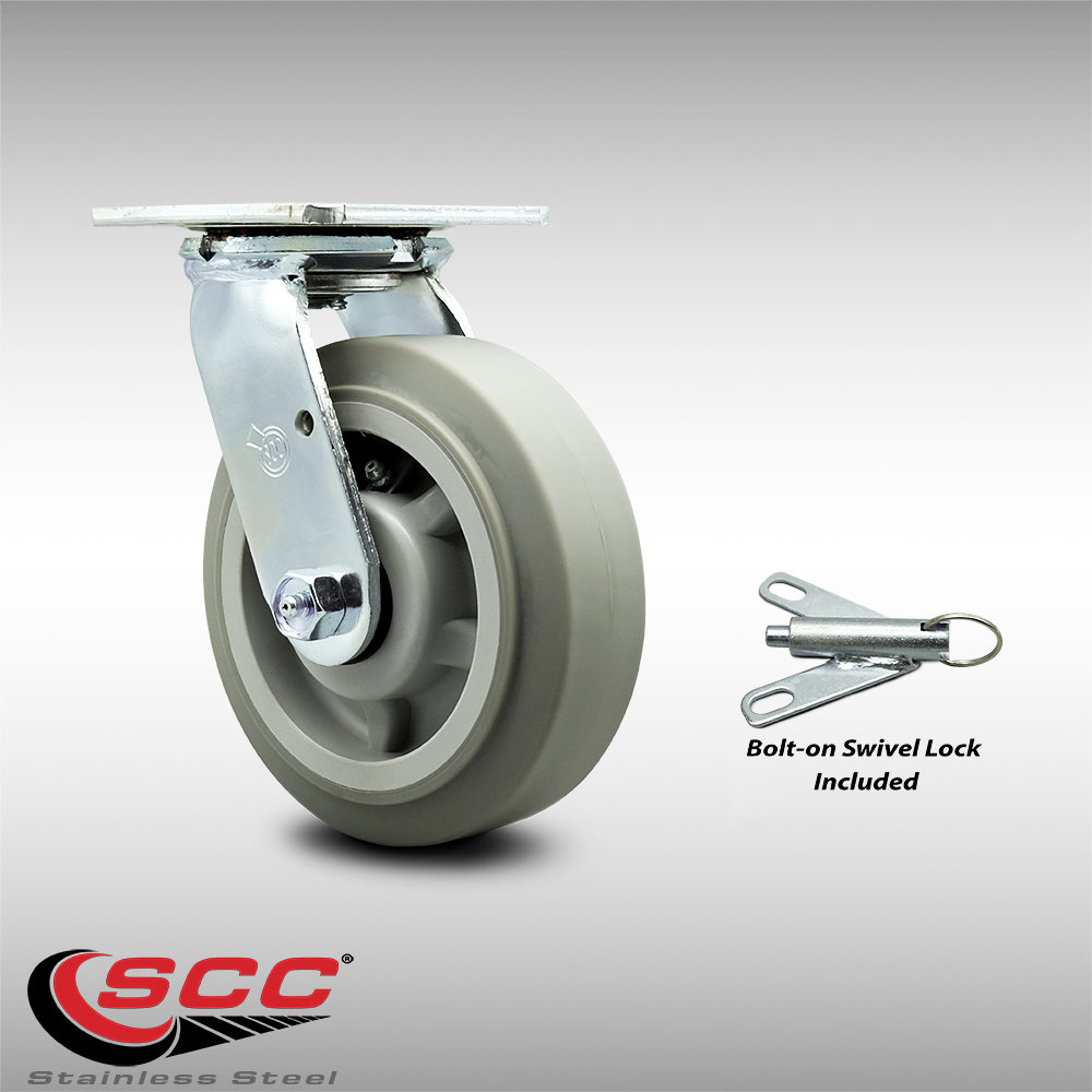 Service Caster Thermoplastic Rubber Caster | Wayfair