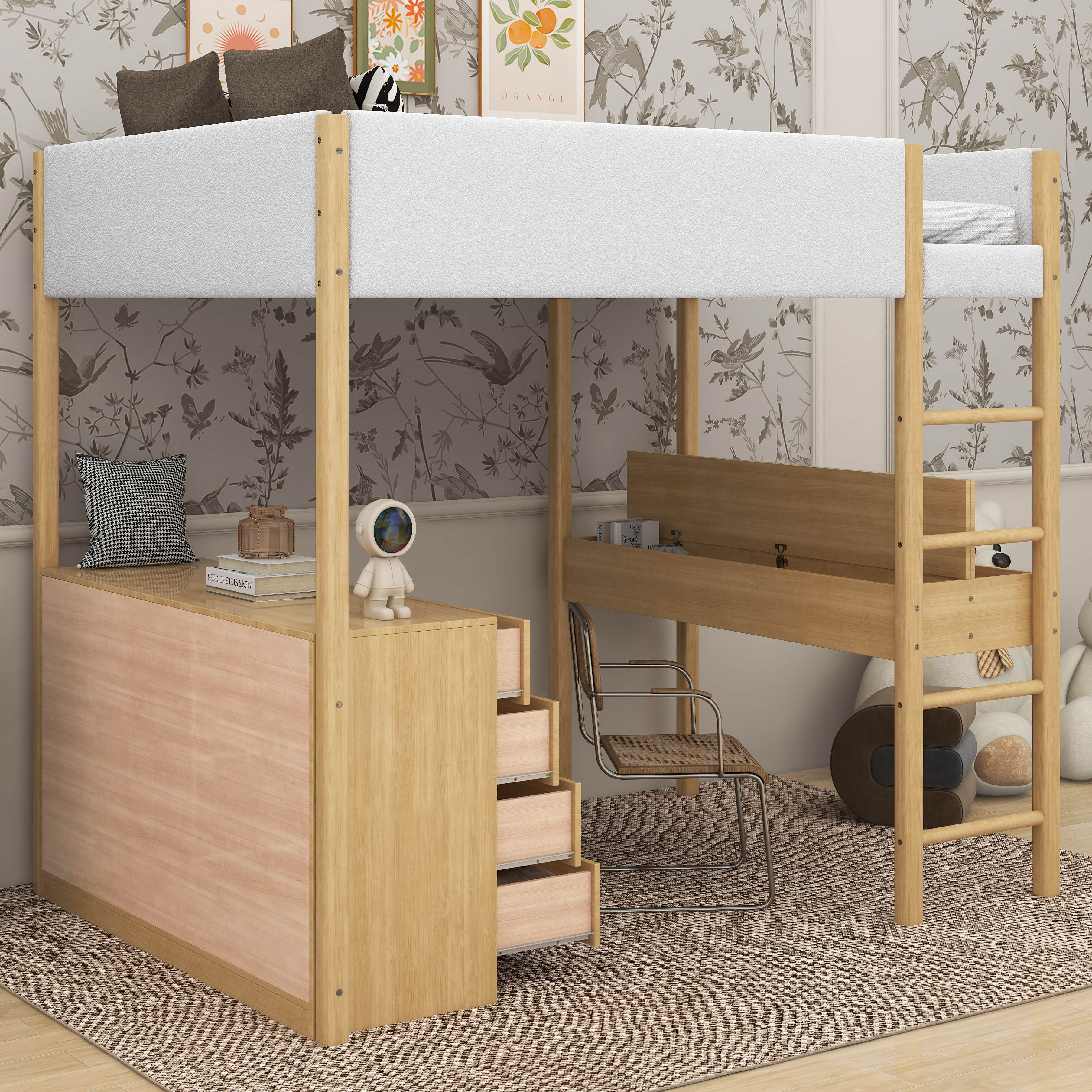 Harriet Bee Lit mezzanine double avec tiroirs Jaylianie Kids - Wayfair ...