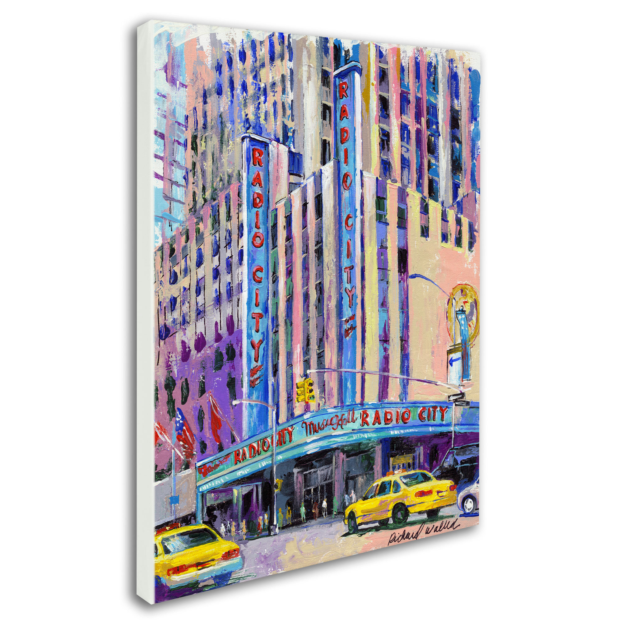 Trademark Fine Art 'Radio City Music Hall' Painting Print on Wrapped ...