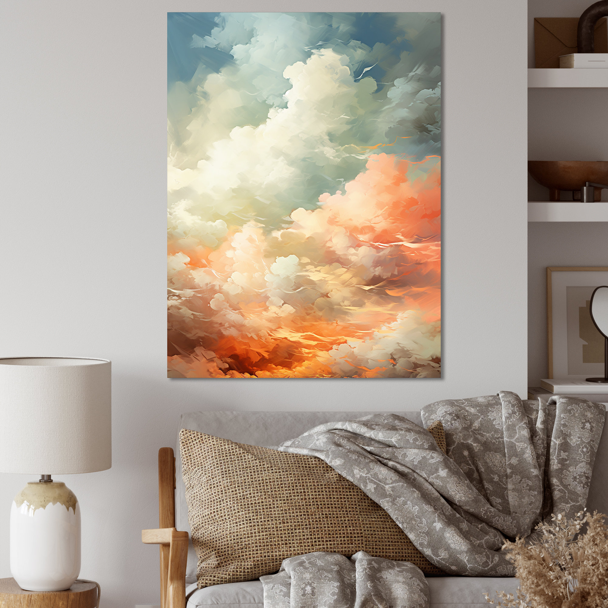 Lark Manor™ Soothing Sunset Sky Clouds - Sky Wall Art | Wayfair