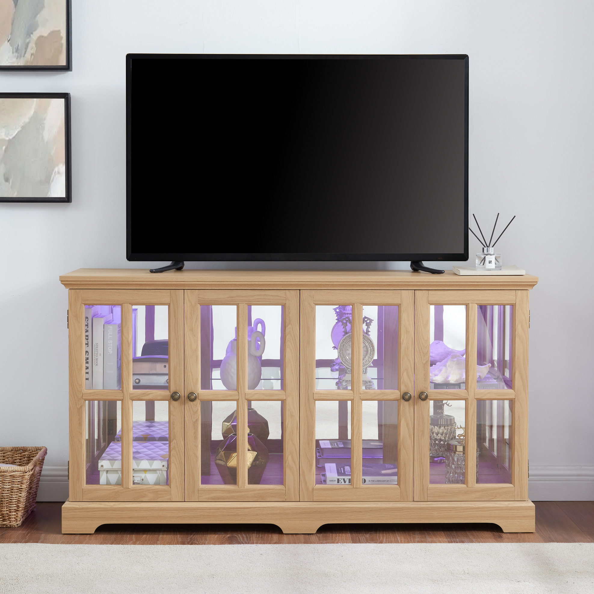 Brayden Studio® Beautiful Vintage Display With Led Strip And Base ...