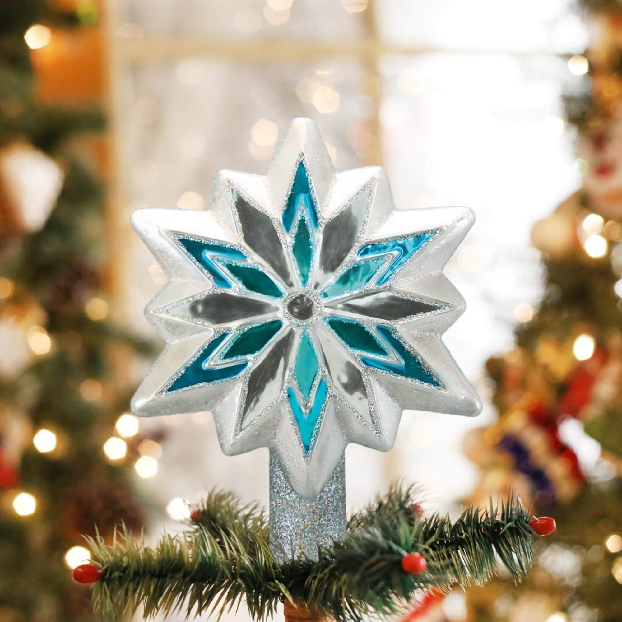 Old World Christmas Glass Tree Topper | Wayfair