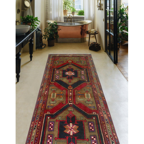 Isabelline Idele One-of-a-Kind 3'10" X 9'11" 2022 Runner Wool Area Rug ...