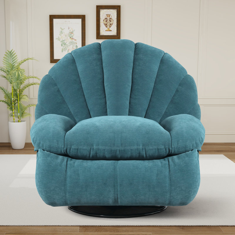 Latitude Run® Wide Modern Style Accent Swivel And Rocker Recliner Chair ...