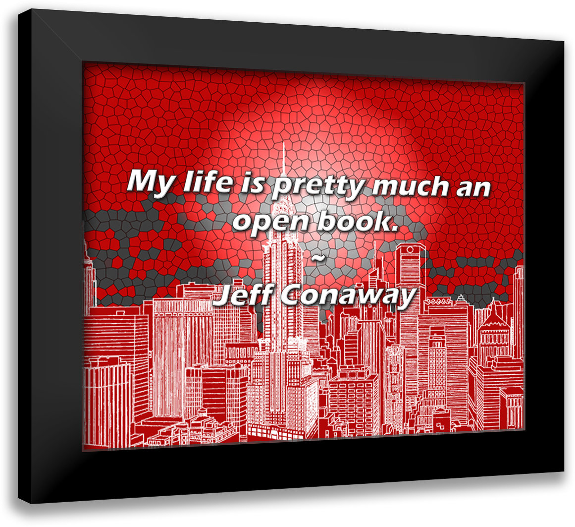 George Oliver Jeff Conaway Quote: My life is pretty much an open book ...