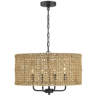 Bay Isle Home™ Nevarez 4 - Light 20-in Bohemian Candle Style Hand Woven ...