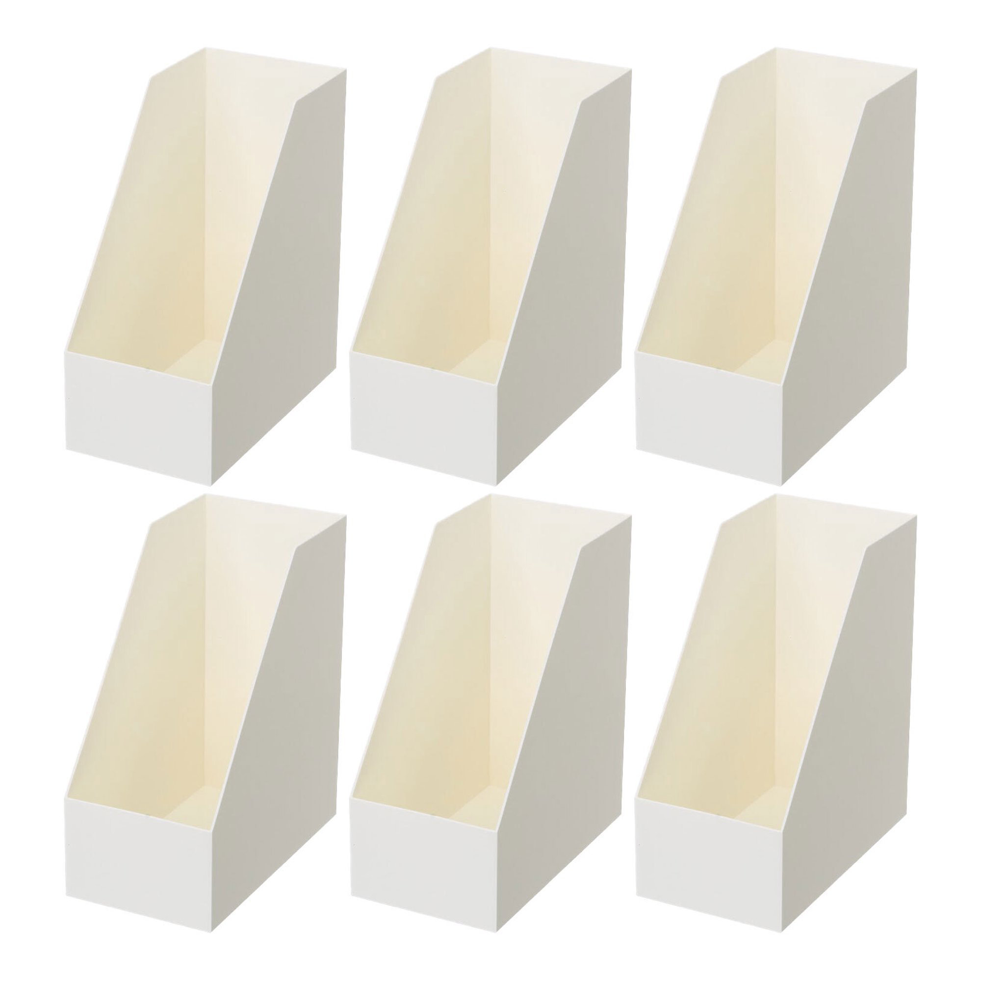 Ebern Designs Vertical File Bins Organizer Open Front Design for Files ...