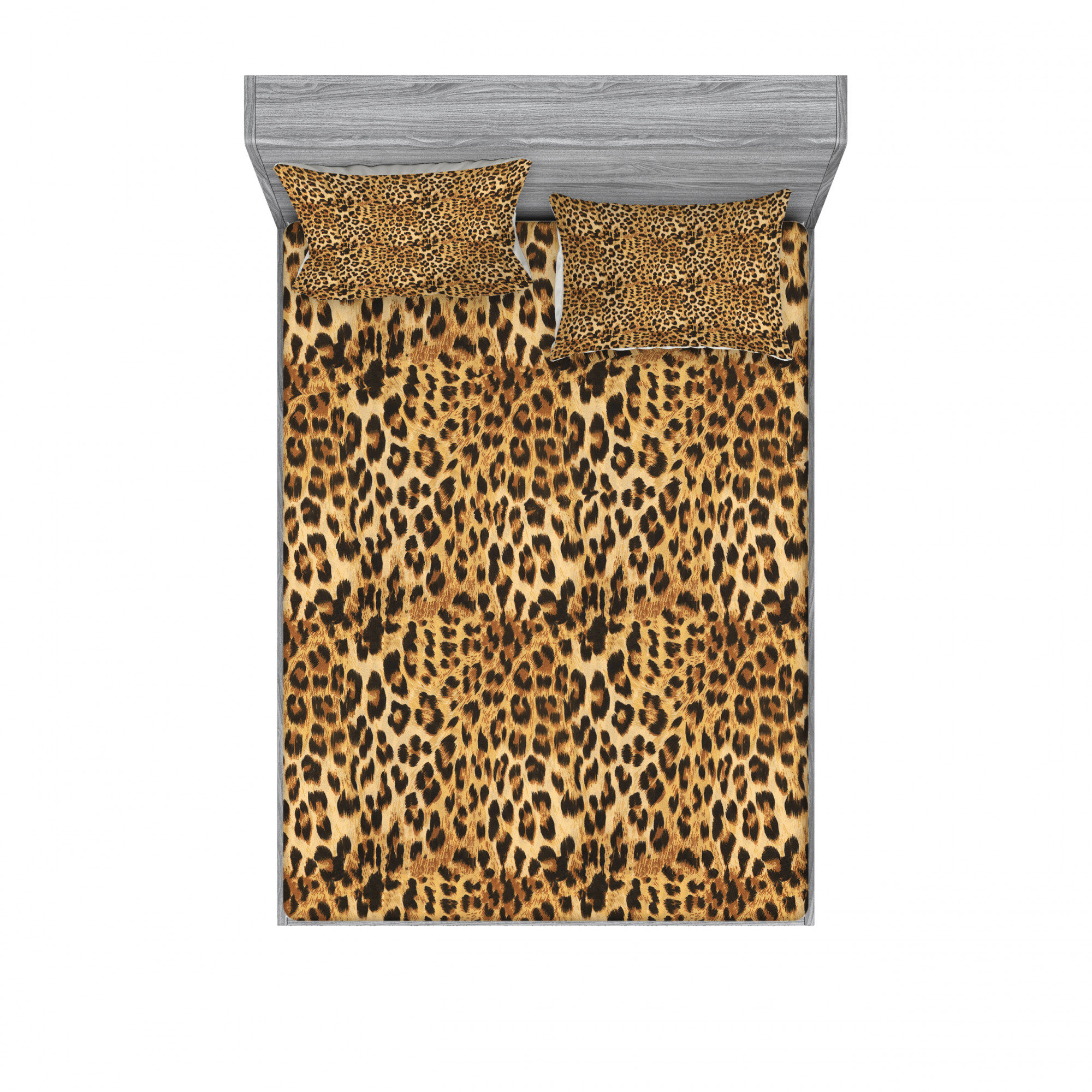 Ambesonne Leopard Animal Skin Digitaled Wild Safari SpottedArt Animal ...