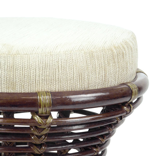 Bayou Breeze Adero Rattan Vanity Stool & Reviews | Wayfair