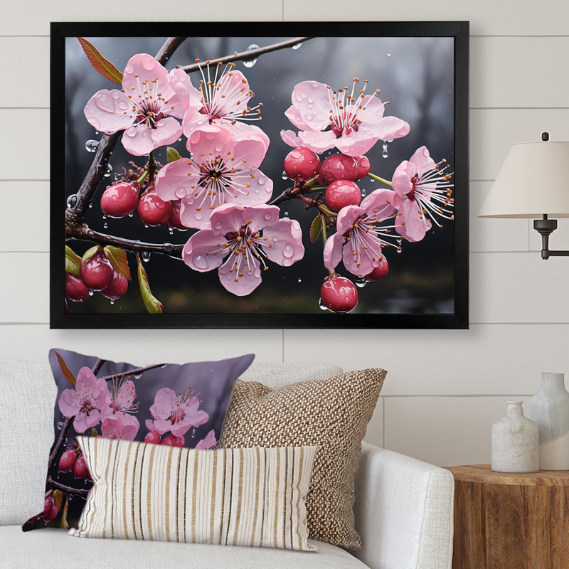 cherry tree wall art