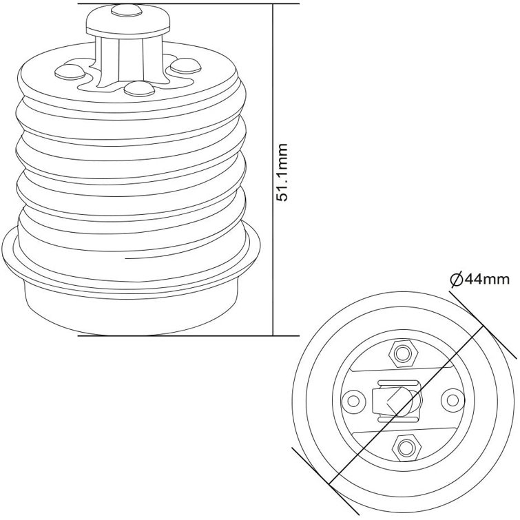 TORCHSTAR E26/e27 To E39/e40 Bulb Adapter, Medium Mogul Base Socket ...