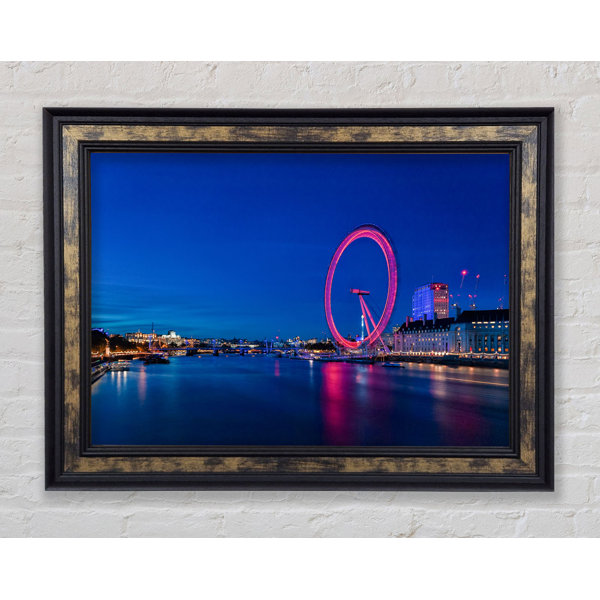 Bright Star London Eye Pink Glow - Single Picture Frame Art Prints ...