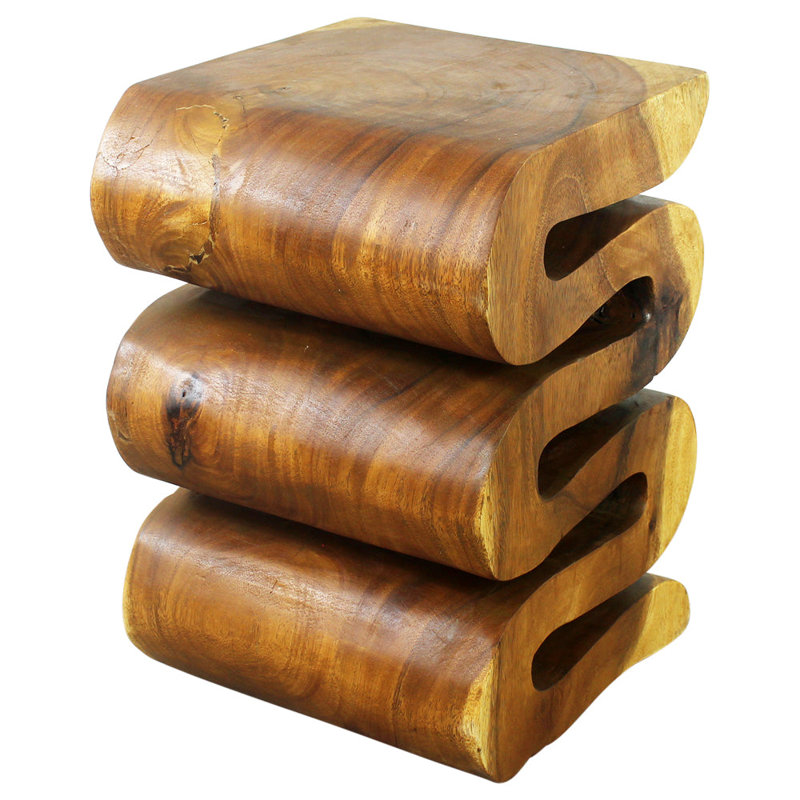 Ivy Bronx Lyncon Solid Wood Top End Table | Wayfair