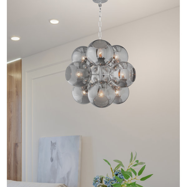 Wrought Studio™ Slaymaker 9 - Light Sputnik Modern Linear Chandelier ...