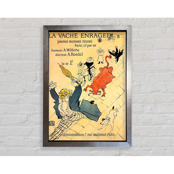 Bright Star La Vache Enragee by Henri De Toulouse-Lautrec - Single ...