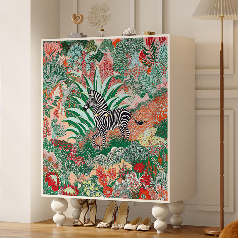 Canora Grey French style retro art shoe cabinet | Wayfair